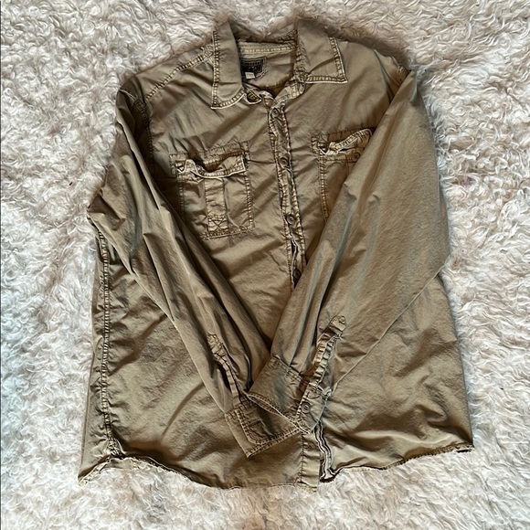 Converse | Jackets & Coats | Converse Lightweight Shirt Jacket In Tan ...